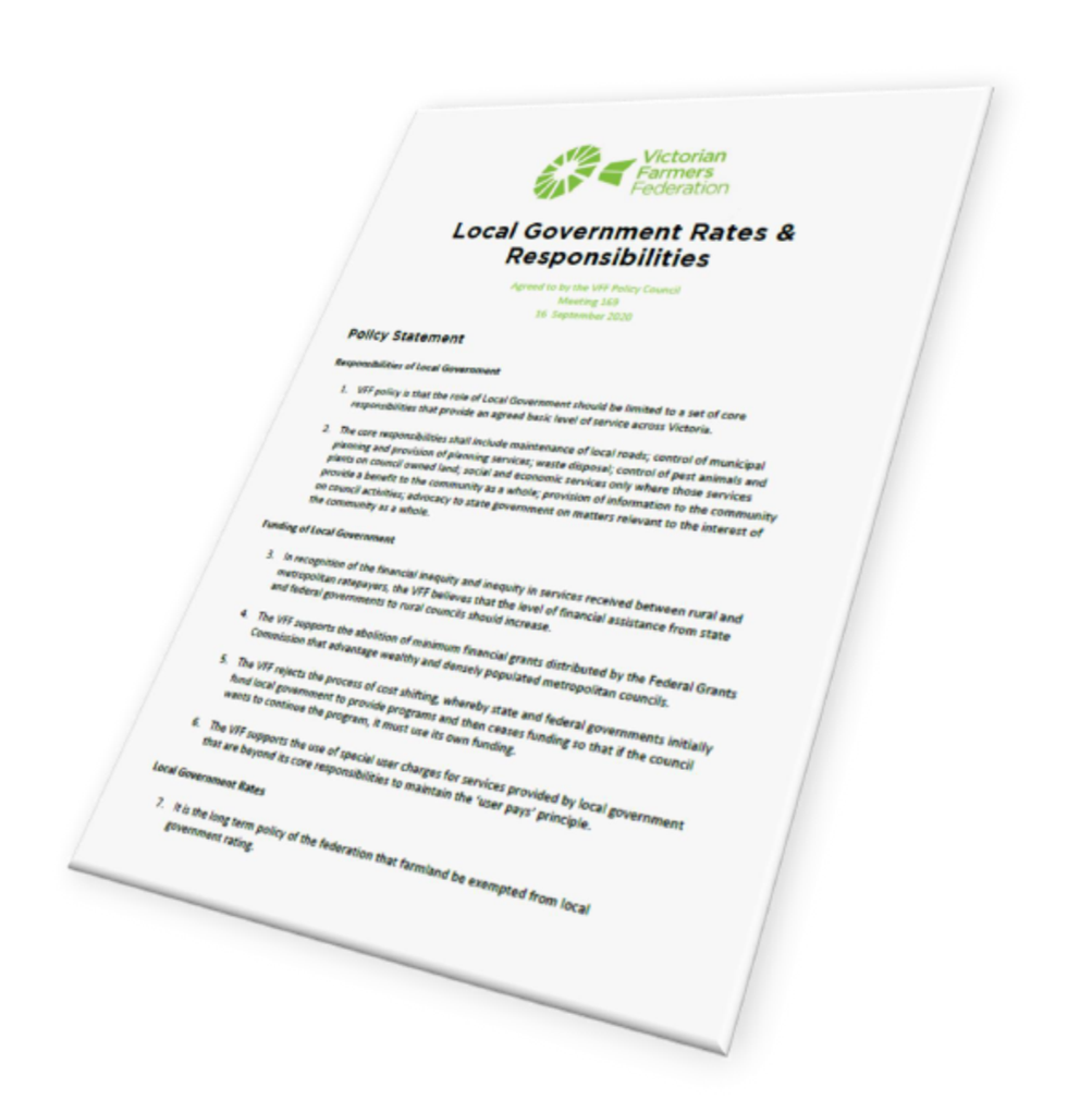 Policy Statements - Victorian Farmers Federation