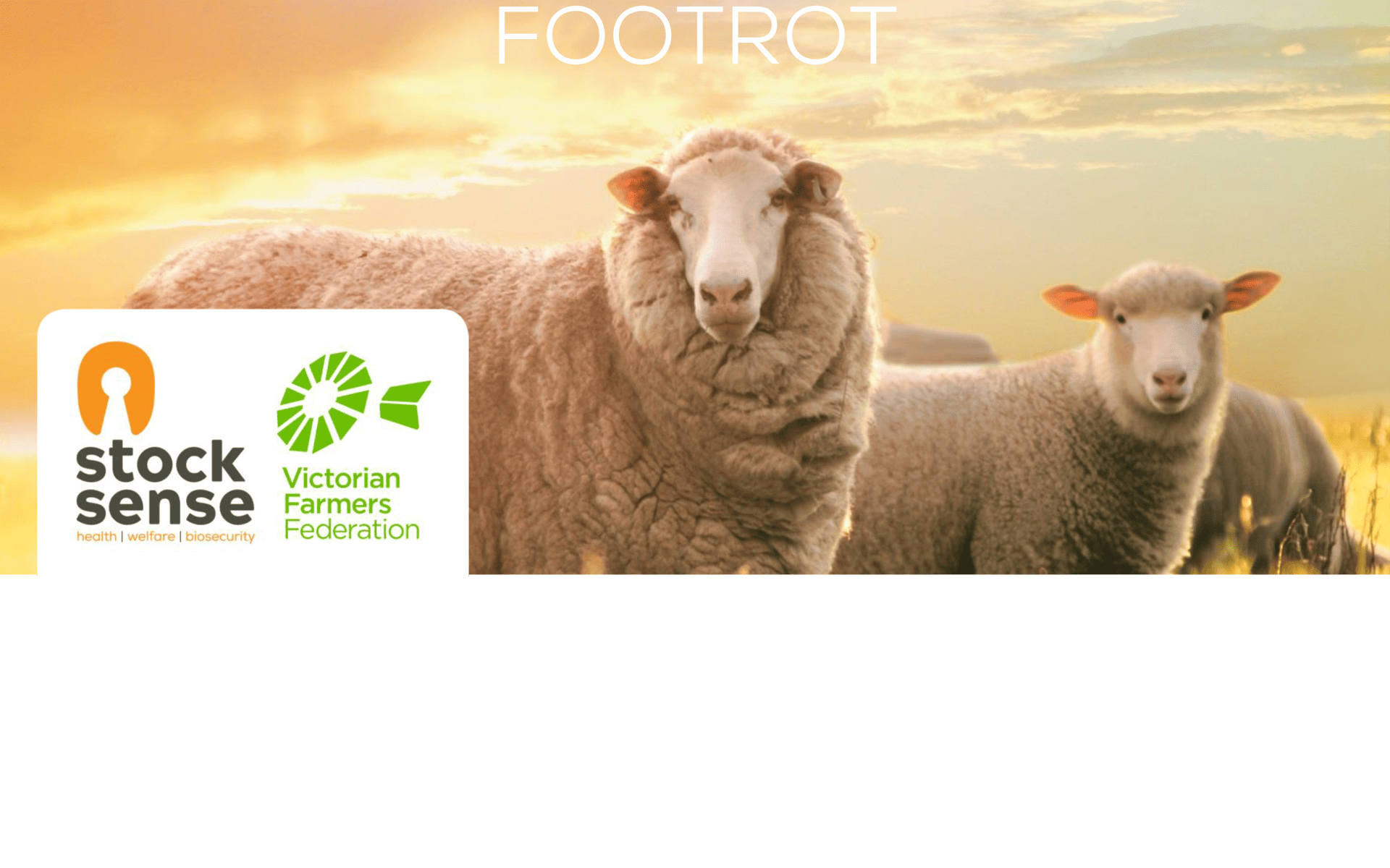 FACT SHEET FOOTROT - Victorian Farmers Federation